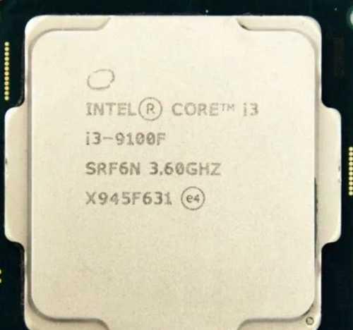 Процессор intel core i3 9100f