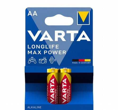 Батарейка Varta longlife MAX power (MAX tech) LR6 AA BL2 Alkaline 1.5V (4706) (2/40/200)