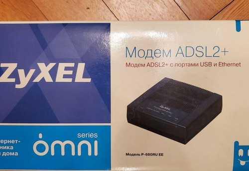 Zyxel модем adsl2+ P-660RU EE