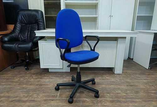 Кресло для персонала б/у эконом 12002-син