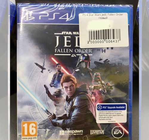 Star wars jedi fallen order ps4 диск новый