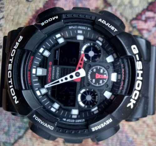 Наручные часы casio g shock ga 100 bw