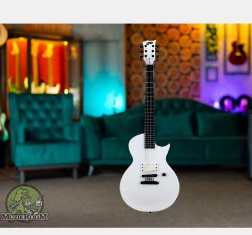 ESP LTD EC Arctic Metal Snow white satin