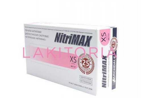 Нитриловые перчатки nitrile 100 шт XS размер