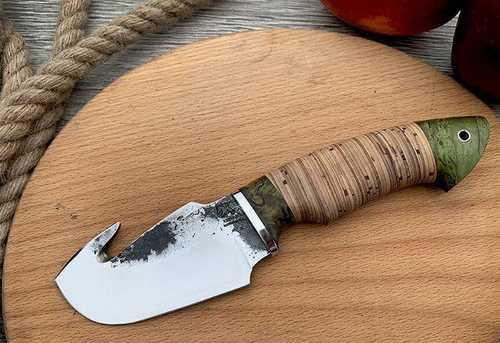 Нож "Скиннер с крючком №1", клинок сталь Х12мф, сл