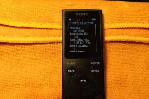 MP3 плеер Sony Walkman NW-E394, цвет черный