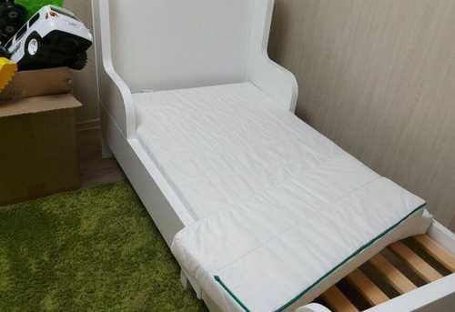Детская кровать IKEA раздвижная белая