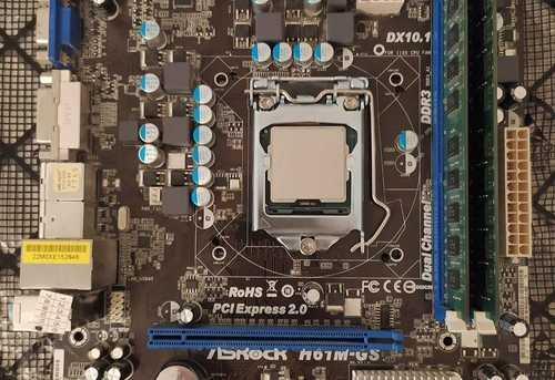 Комплект Материнская плата ASRock H61M-GS