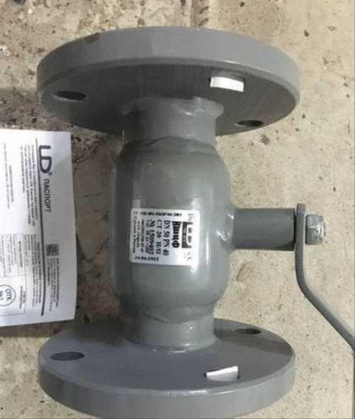 Кран стальной фланцевый LD Ду 50/40 PN 40 (L-180)