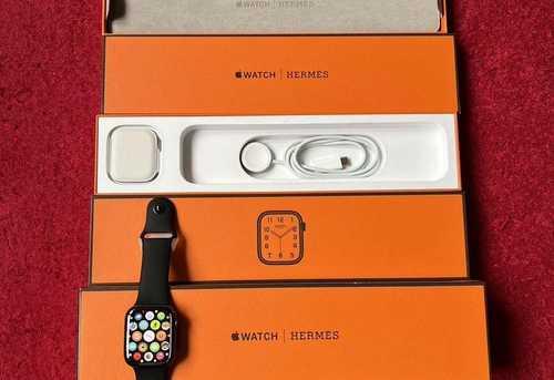 Apple Watch 7 45 Hermes 2 мнсяца часам