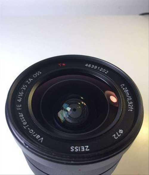 Объектив Sony Carl Zeiss Vario-Tessar T* FE 16-35m