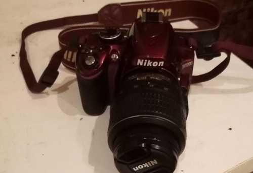 Зеркальный фотоаппарат nikon d3200 красный