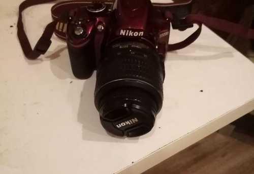 Зеркальный фотоаппарат nikon d3200 красный