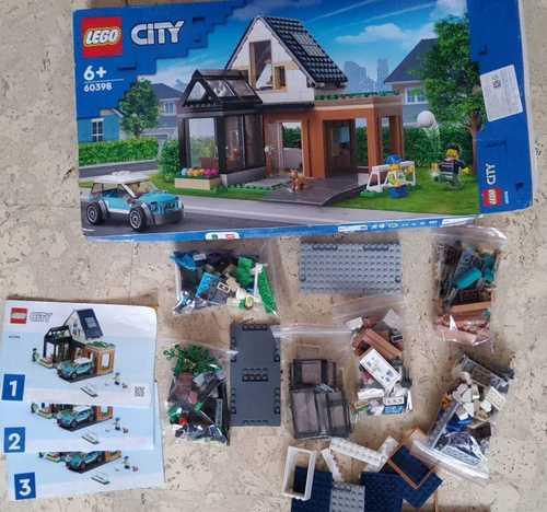 Lego City 60398 Семейный дом и электромобиль