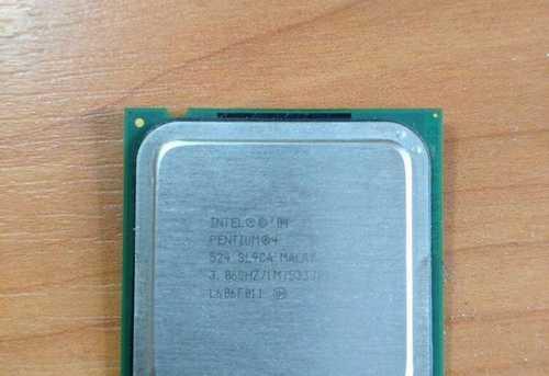 Процессор Intel pentium 4 524 LGA775