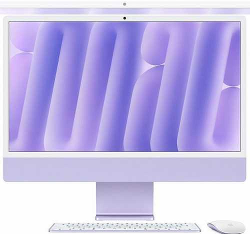 Apple iMac 24" M4 CPU 8-Core, GPU 8-Core, 16GB, 256GB, 2024 Purple mwuh3