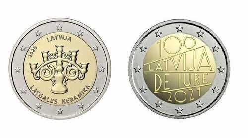 Подарочный набор из 2-х монет номиналом 2 евро. Ла