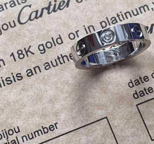 Обручальное кольцо Cartier Love, 1 брилл. 0,19ct