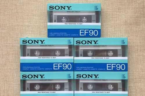 Аудиокассеты Sony EF 1985, 5 новых + 5 б/у