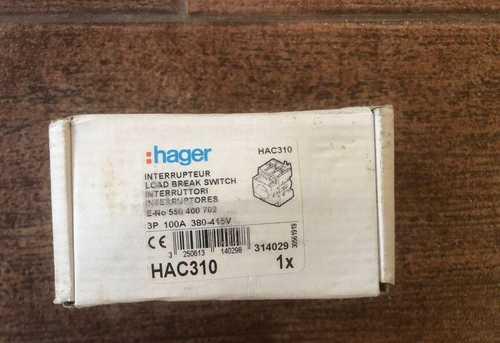 Рубильник Hager HAC310 100A 3 мод