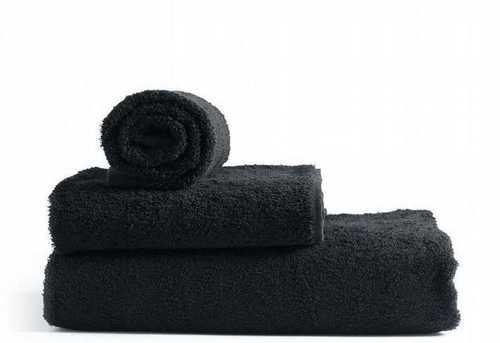 Черные полотенца оптом - 10 шт, 70*140, 450 гр