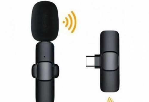 Микрофон прищепка петличный беспроводной Type-C K8