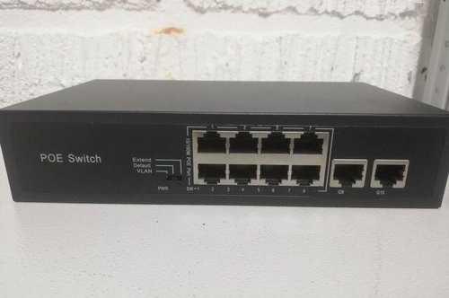 POE Ethernet коммутатор Tantos TSn-8P10V