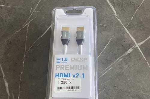 Кабель соединительный hdmi-hdmi dexp, 1.5 м