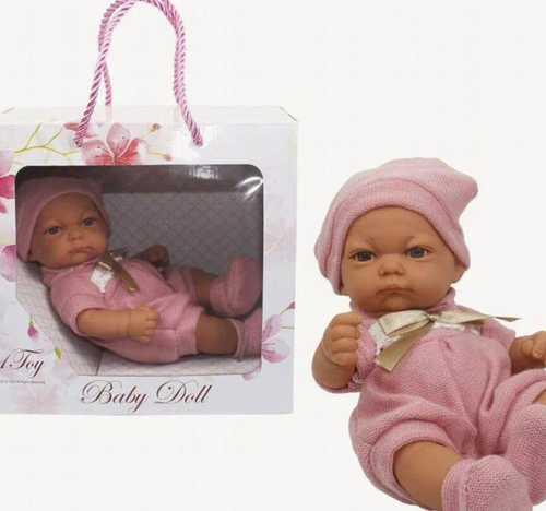 Пупс Baby Doll в розовом комбинезоне 1toy