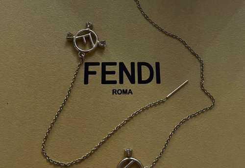 Серьги fendi