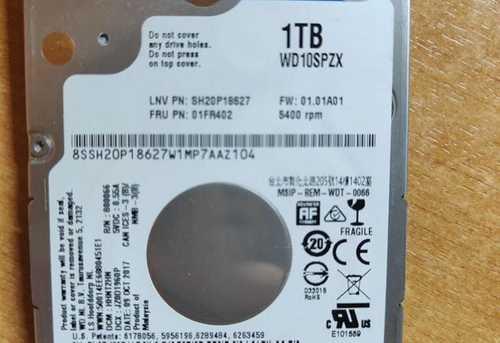 Жесткий диск 1 тб HDD WD10spzx