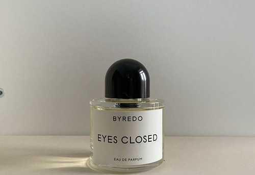 Byredo eyes closed