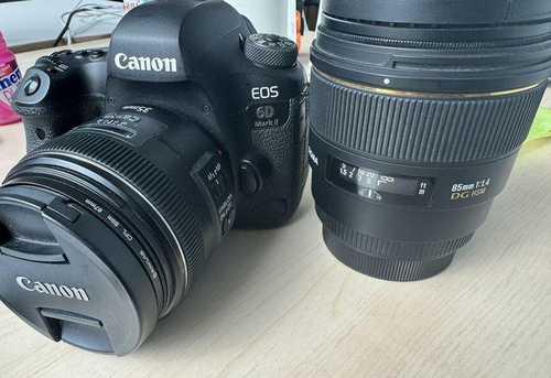 Canon 6d mark ii + объективы