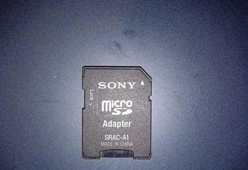 Переходник Sony для микро sd, адаптер, картридер
