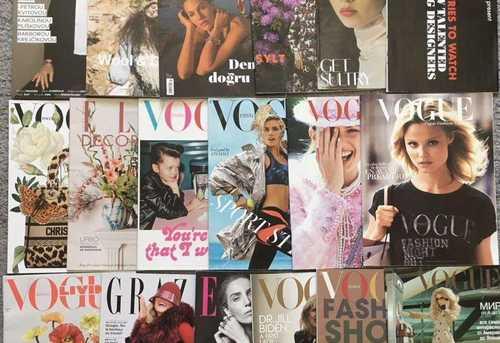 Русские и иностранные Vogue Bazaar Elle