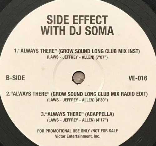 Side Effect With DJ Soma–Always There/Винил