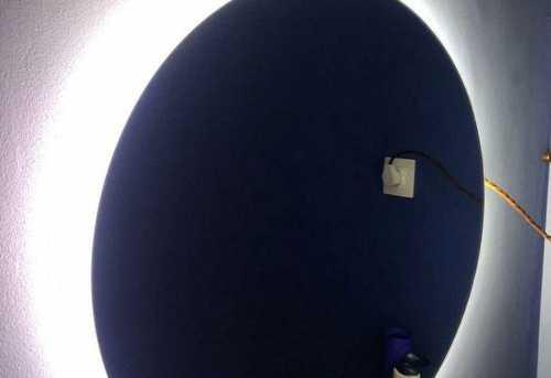 Парящее зеркало с led подсветкой диаметром 60 см