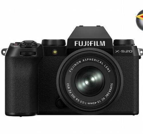 Фотоаппарат Fujifilm X-S20 Kit XC 15-45mm f/3.5-5. Новый