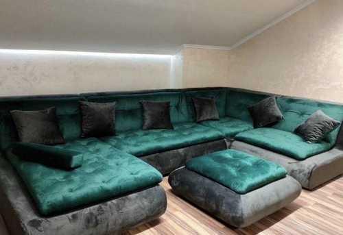 Большой угловой диван новый модульный "Валенсия"