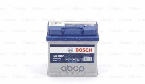 Аккумулятор bosch S4 silver 12V 52AH 470A ETN 0