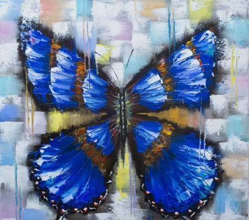 Картина с бабочками Абстракция современная картина