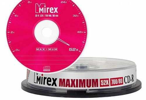 Диск CD-R Mirex 700 Mb, 52х, Maximum, 10шт