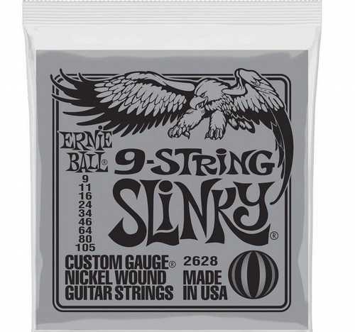 Струны Ernie Ball 9-string Slinky 9-105 (2628)