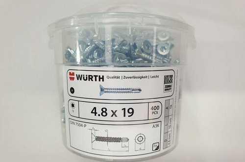 Wurth Саморез DIN 7504-P 4.8x19 (Torx)