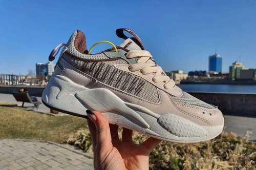 Кроссовки женские Puma RS-X персиковые Р-ры 35-41