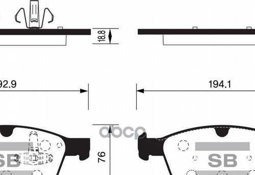 Колодки тормозные дисковые SP2320 Sangsin brake