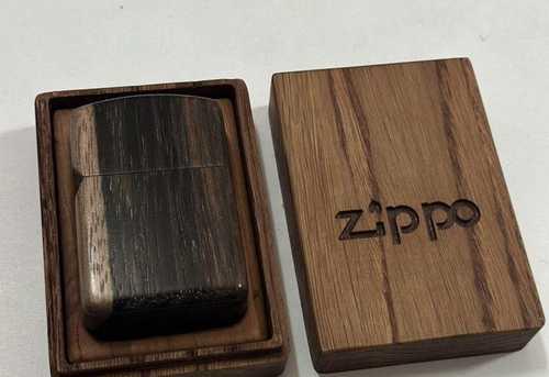 Загигалка zippo в деревянном корпусе