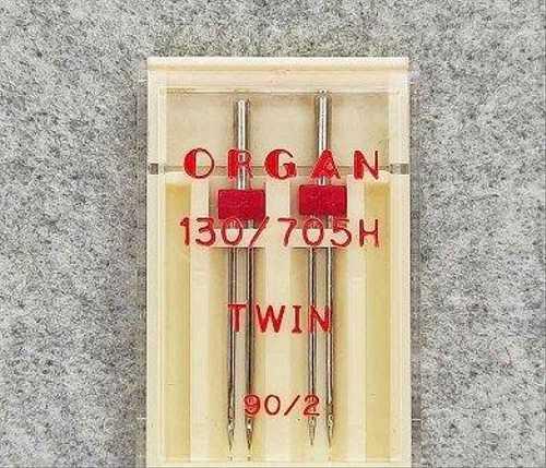 Иглы Organ двойные 2/90/2.0