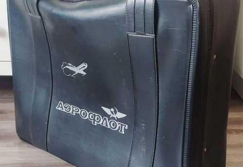 Чемодан СССР с пряжками Аэрофлот винтаж
