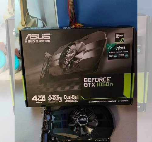 Видеокарта Asus GeFor GTX 1050Ti Phoenix 4Gb